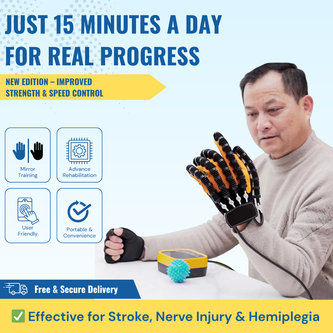 RehabGlove Pro® Portable Stroke Rehabilitation Finger Exerciser ...